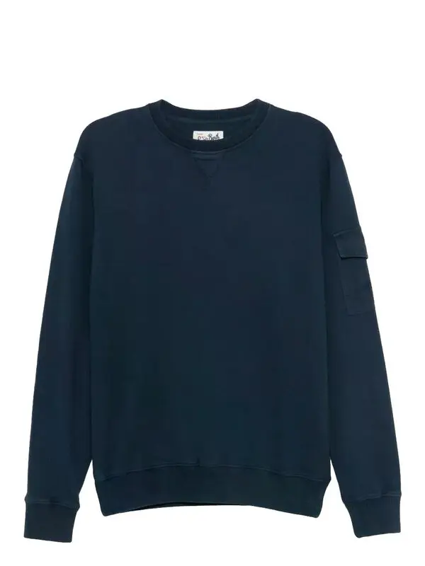 MC2 SAINT BARTH Crew-neck Pocket Sweater - Blue