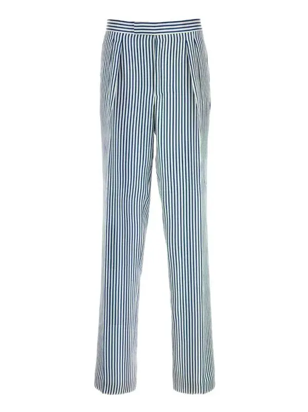 TOM FORD Printed Satin Trousers - Blue