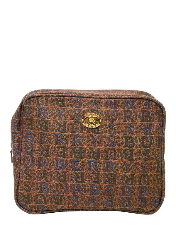 Burberry 20th Century Canvas Pouch - Brown