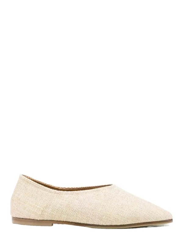 BABÚ MILANO Pointed-toe Ballet Flats - Neutrals
