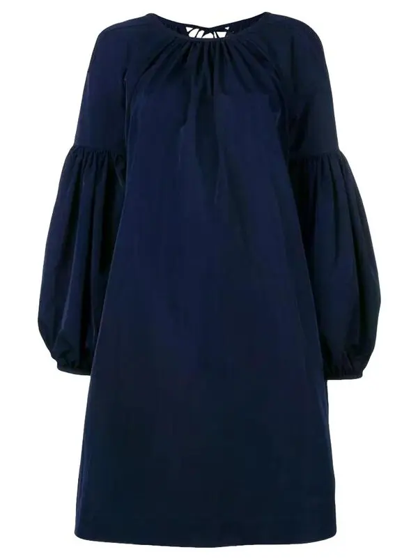 Calvin Klein Balloon-sleeve Above-the-knee Dress - Blue