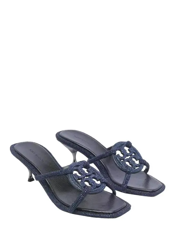 Tory Burch Geo Pavé Embellished Sandals - Blue