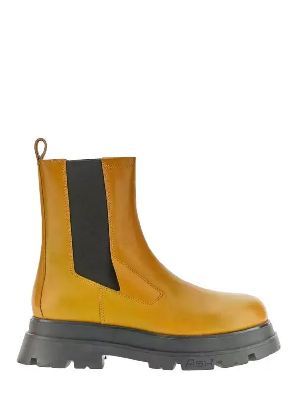 Ash Leather Sabot Boots - Neutrals