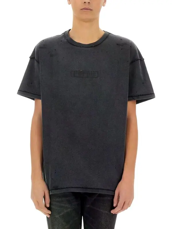 PURPLE BRAND Inside-out T-shirt - Grey
