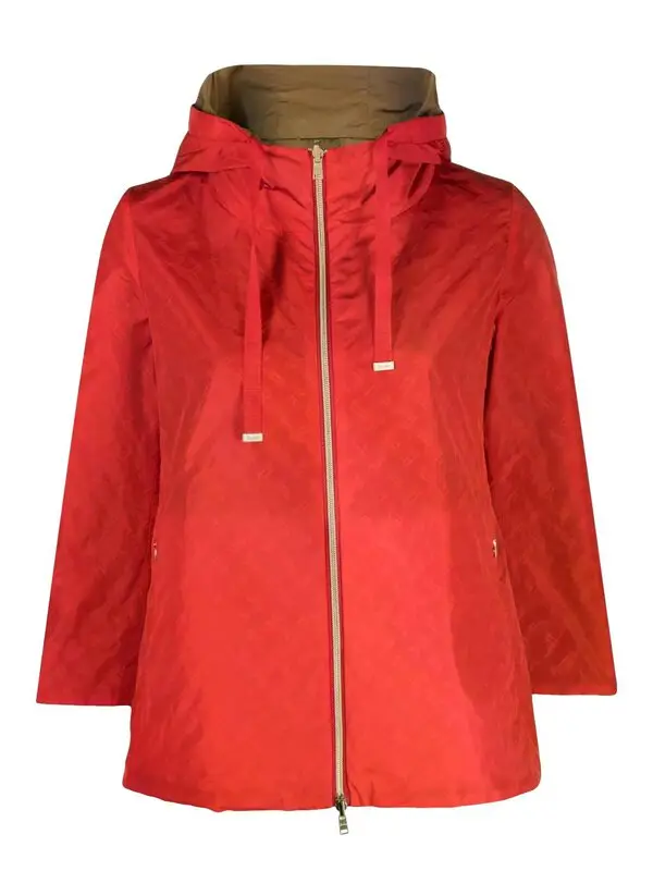 Herno Reversible Monogram-print Jacket - Red