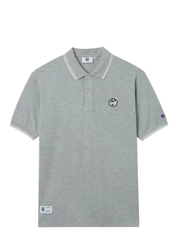 CHOCOOLATE Appliqué-trim Polo Shirt - Grey