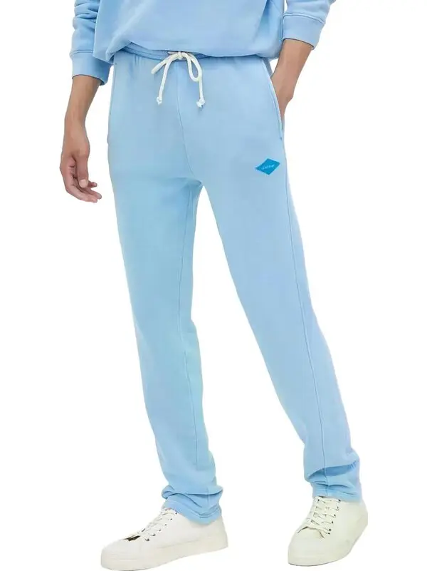 American Vintage Logo-patch Sweatpants - Blue