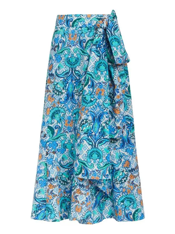 MARIE OLIVER Estine Wrap Skirt - Chateau
