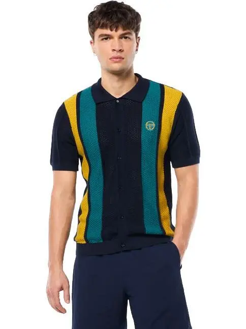 SERGIO TACCHINI Montell Knit Polo - Maritime Blue