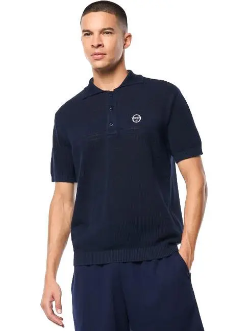 SERGIO TACCHINI Sabino Knit Polo - Maritime Blue
