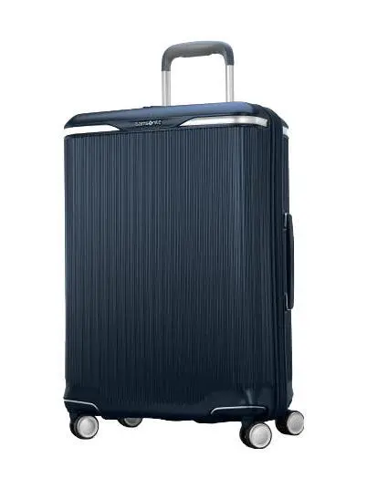 SAMSONITE Silhouette 18 Hardside Expandable 25" Checked Spinner - Deep Navy
