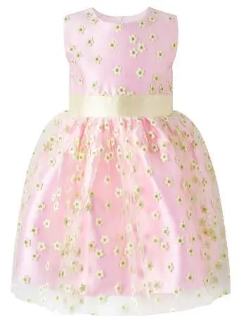 RACHEL RILEY 3d Daisy Tulle Party Dress - Pink