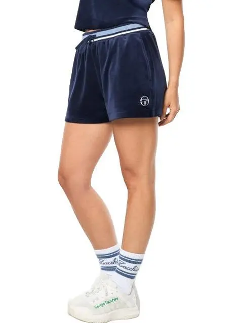 SERGIO TACCHINI Adele Velour Short - Maritime Blue