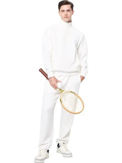 SERGIO TACCHINI Netto Quarter Zip Pullover - Gardenia
