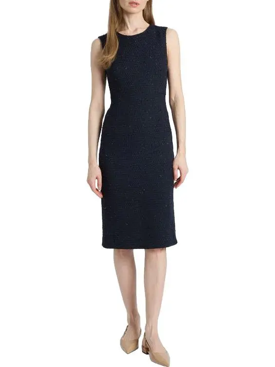 Santorelli Britta Midi Sheath Dress - Midnight