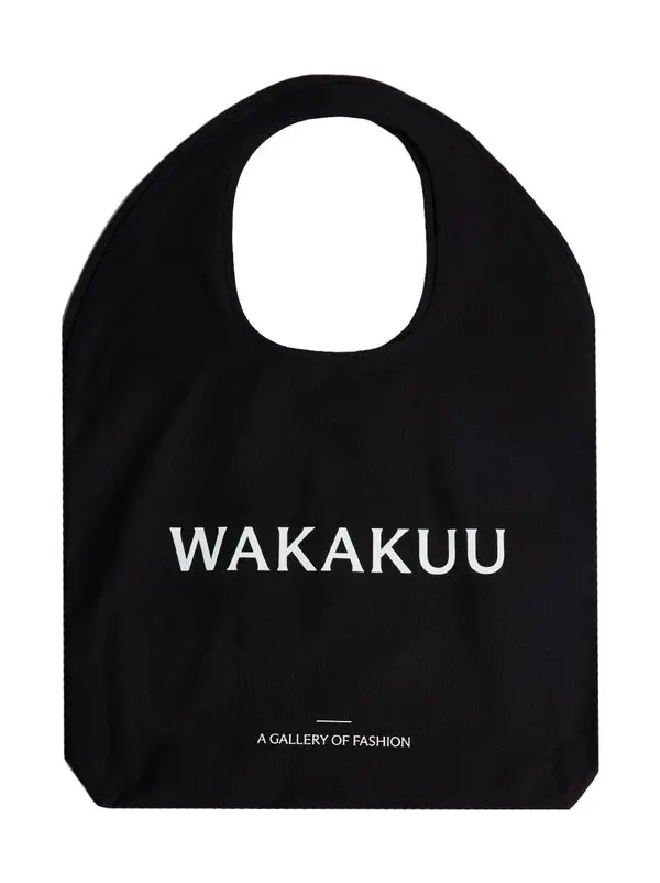 WAKAKUU Printed Tote Bag - Black