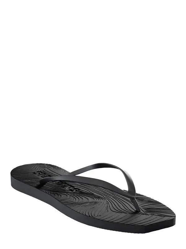 VELOUR Tapered Flip Flop - Black