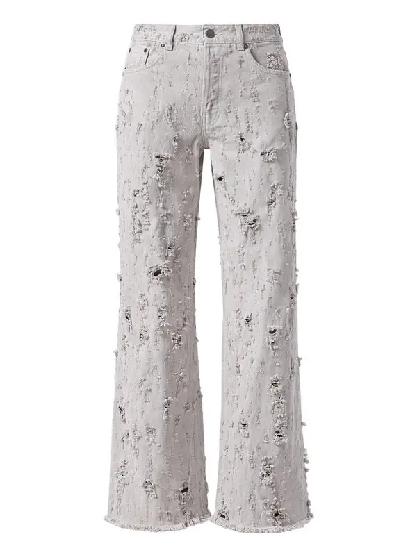 HAIKURE Bethany Bull Destroy Jeans - Light Grey