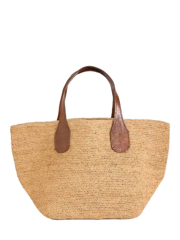 IBELIV Tokyo Raffia Basket Bag - Beige