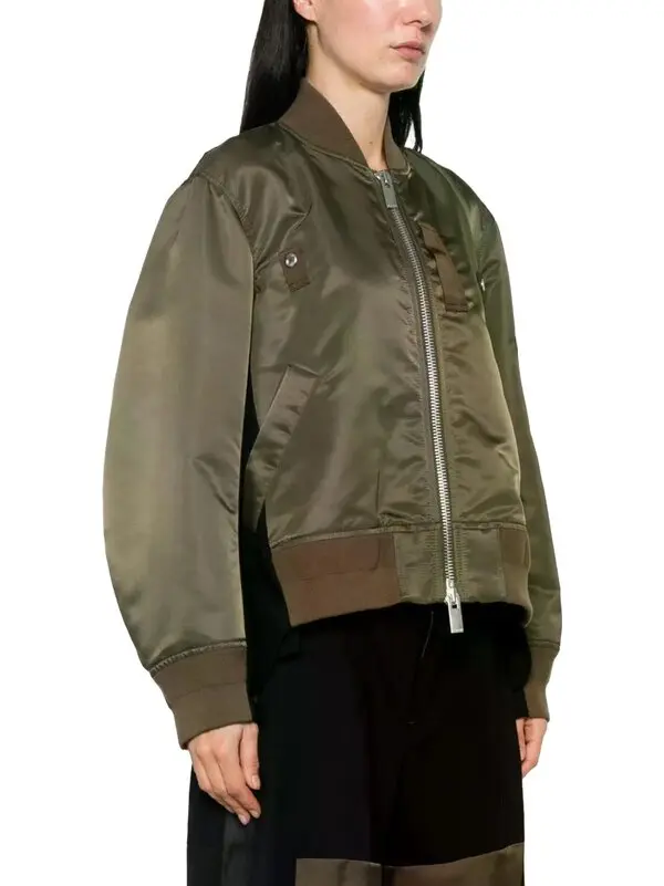 Sacai Zip-up Jacket - Green
