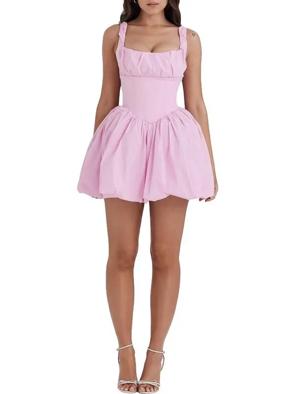 House Of Cb Le Puff Tulle Minidress - Pirouette