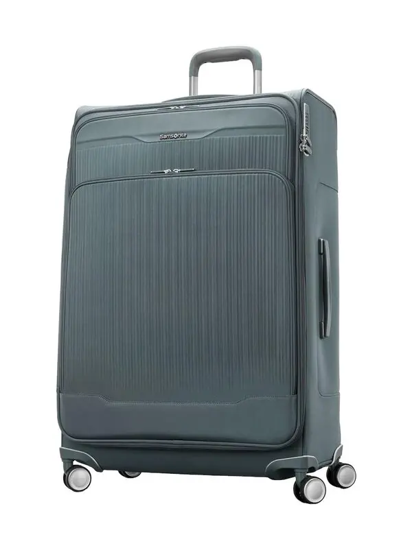 SAMSONITE Silhouette 18 30-inch Expandable Checked Spinner - Slate Blue
