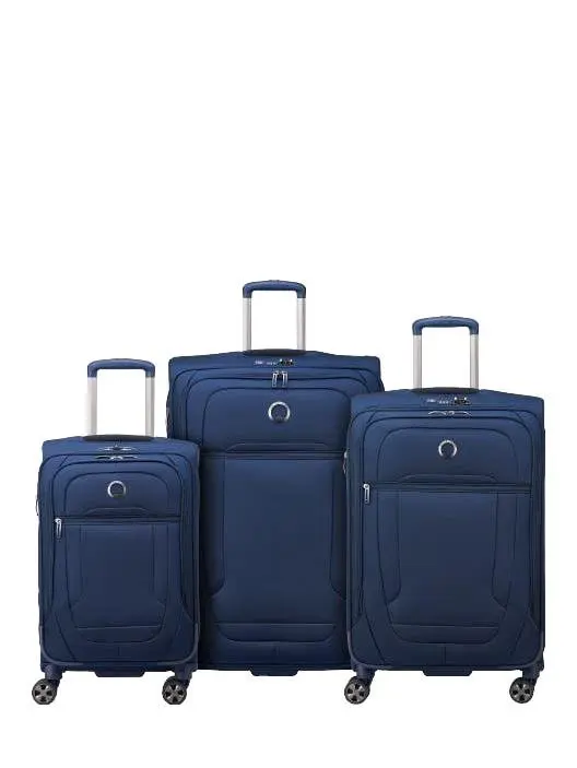DELSEY PARIS Helium Dlx 3-piece Expandable Luggage Set - Navy Blue