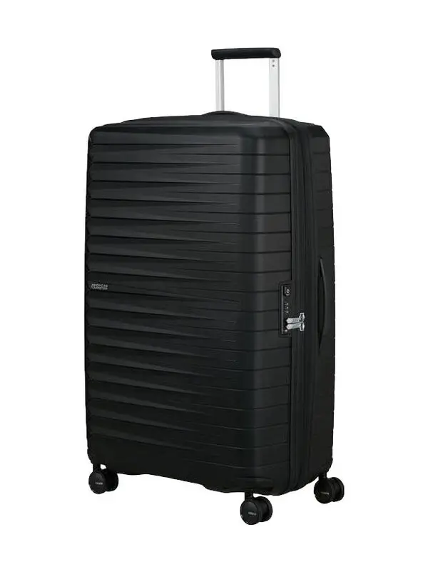 AMERICAN TOURISTER Fastfoward Expandable Hardside 30-inch Checked Spinner - Flash Black