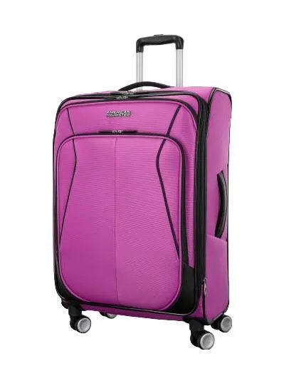 AMERICAN TOURISTER 4 Kix 3.0 Softside 24-in Checked Spinner - Hyper Violet