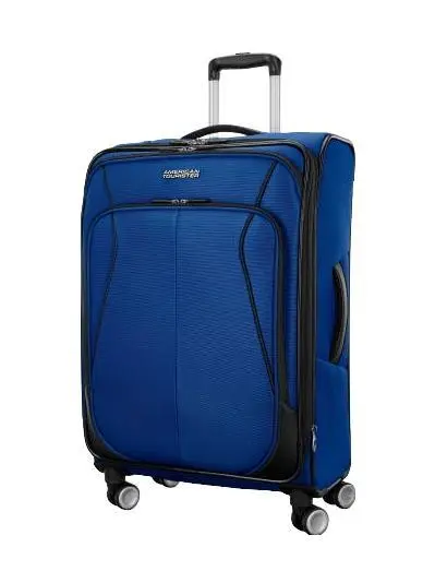AMERICAN TOURISTER 4 Kix 3.0 Softside 24-in Checked Spinner - Sapphire Blue