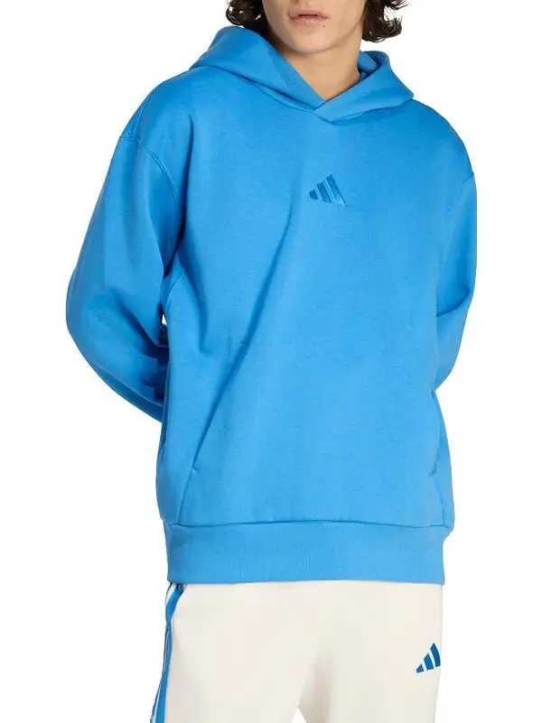 Adidas Oversize Fleece Pullover Hoodie - Ray Blue//