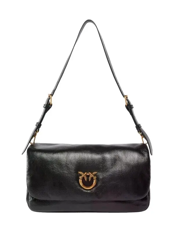 Pinko Logo Shoulder Bag - Black