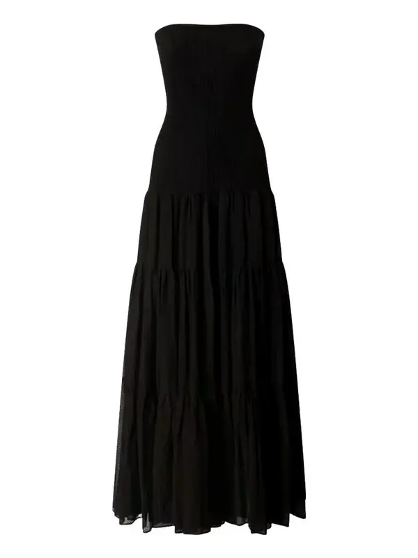 Pinko Strapless Maxi Dress - Black