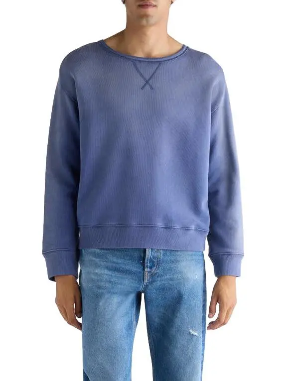 Acne Studios Fema U Sunkissed Cotton Sweatshirt - Navy