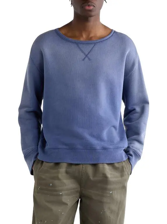 Acne Studios Fema U Sunkissed Cotton Sweatshirt - Navy