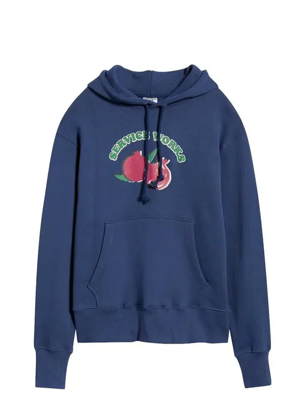SERVICE WORKS Organic Cotton Hoodie - Navy