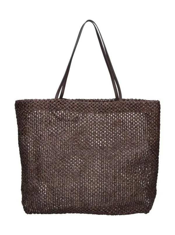 THE ROW Barn Raffia Tote Bag - Brown
