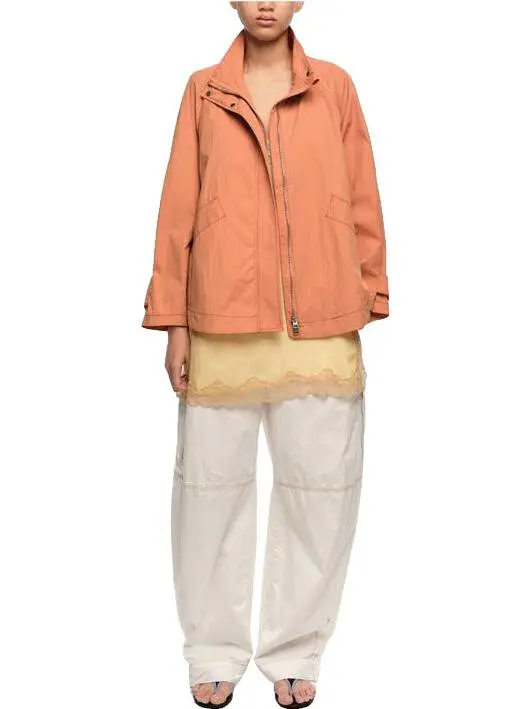 Bimba Y Lola Fluid High Neck Trench - Orange