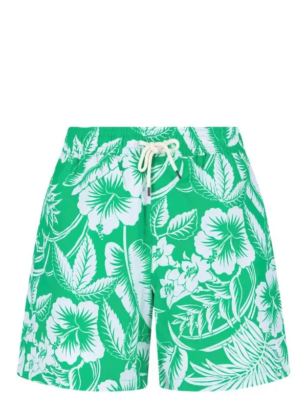Polo Ralph Lauren Beach Shorts With Logo - Green