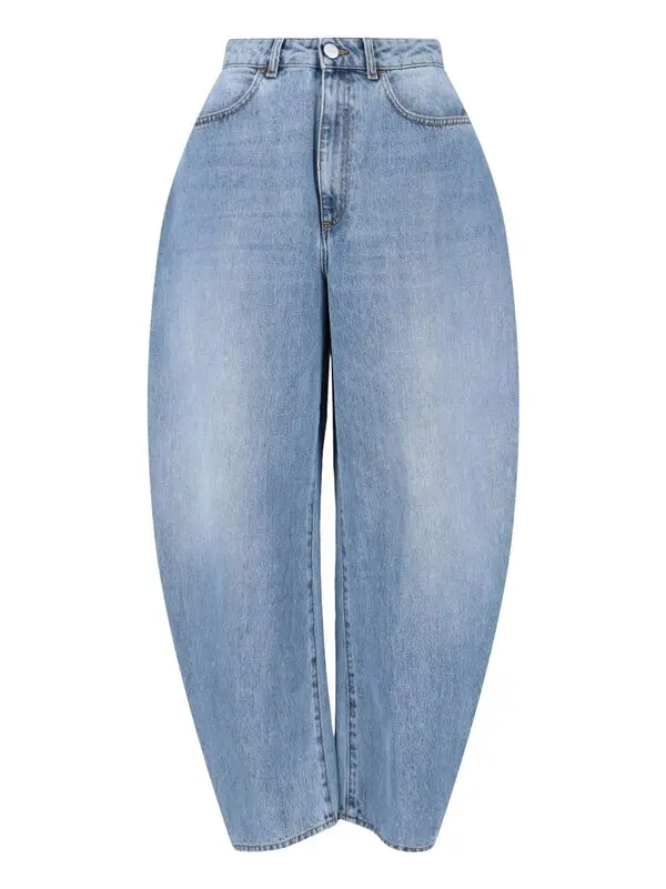 RÓHE Wide Rounded Jeans - Blue