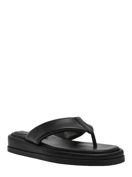 Steve Madden Bella Thong Platform Slide Sandal - Black