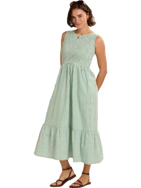 BRAKEBURN Trinn Bodice Maxi Dress - Green