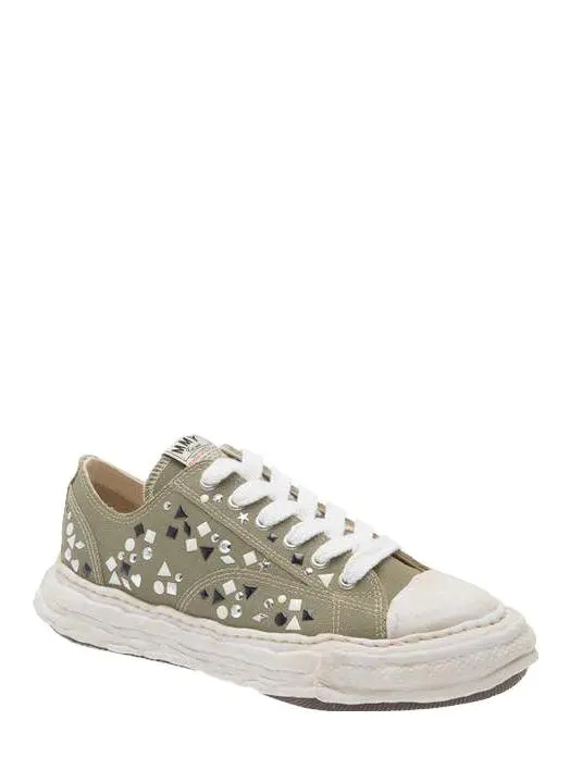 Mihara Yasuhiro Peterson Studded Low-top Sneakers - Green