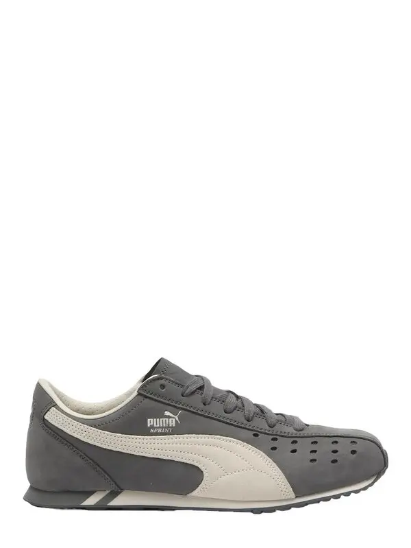 PUMA Sprint Nuback Sneakers - Flat Medium Grey/alpine Snow