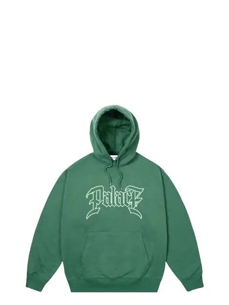 PALACE Le Script Hoodie - Racey Green