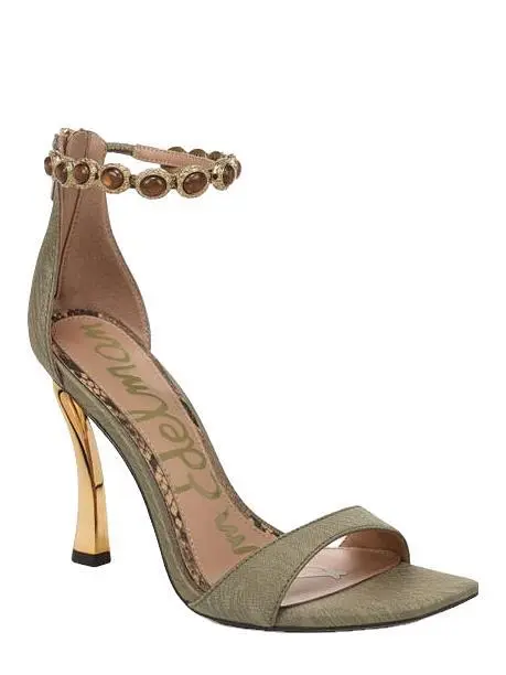 Sam Edelman Lyra Ankle Strap Sandal - Light Olive