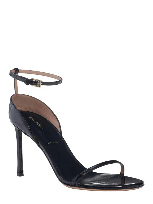 TOM FORD Vertigo Ankle Strap Sandal - Naa Black