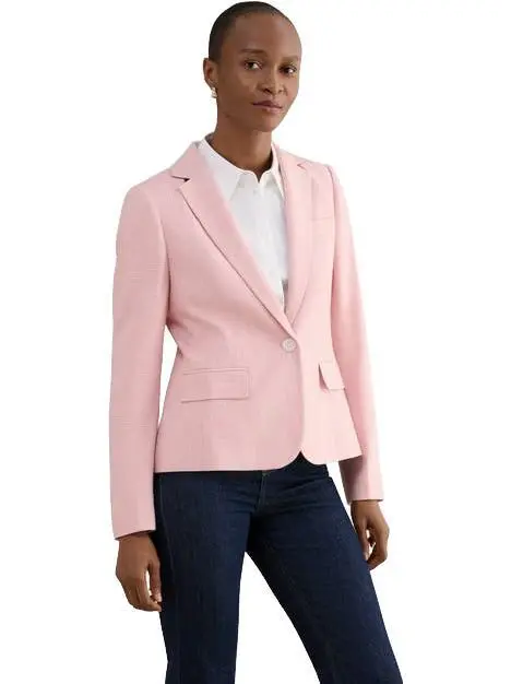 HOBBS LONDON Blake Tailored Blazer - Pink Ivory