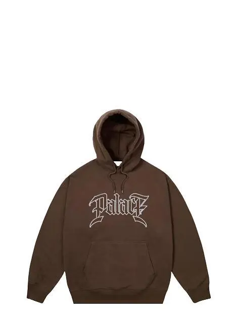 PALACE Le Script Hooded Sweatshirt - Fox