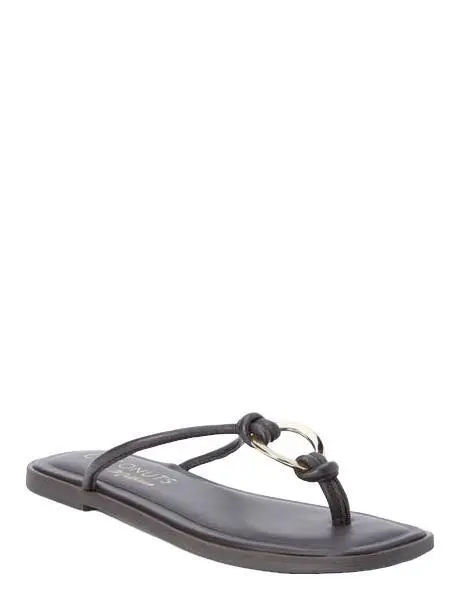 Matisse Mission Flip Flop - Dark Brown Leather